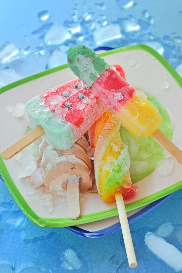 Colorful popsicles stock photo. Image of heat, macro - 25344284