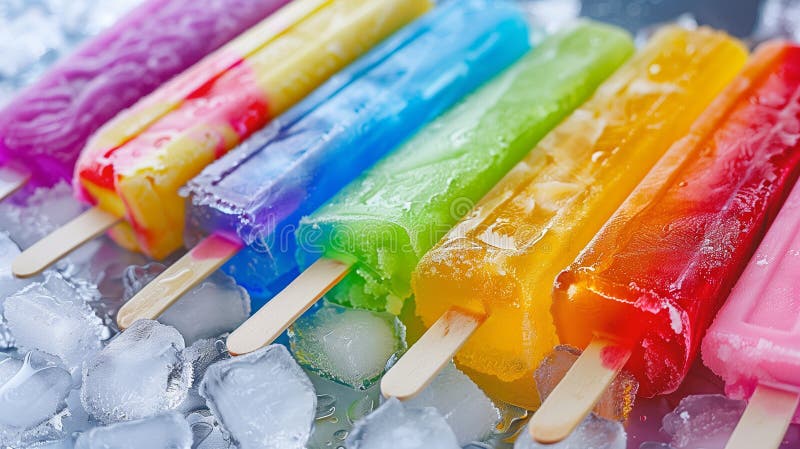 Colorful Popsicles stock image. Image of colours, minimal - 326802677