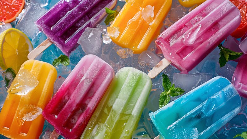 Colorful Popsicles stock image. Image of fashionable - 326802743