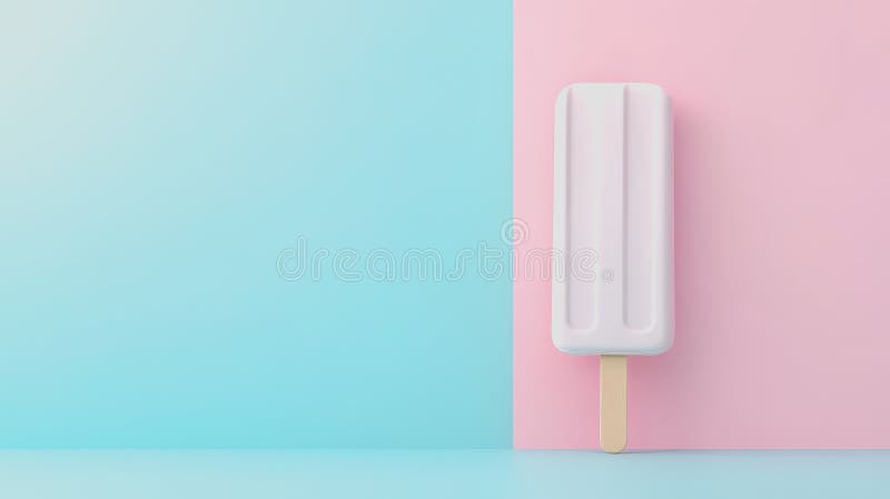 Colorful Popsicles on Soft Gradient Background Stock Photo - Image of ...