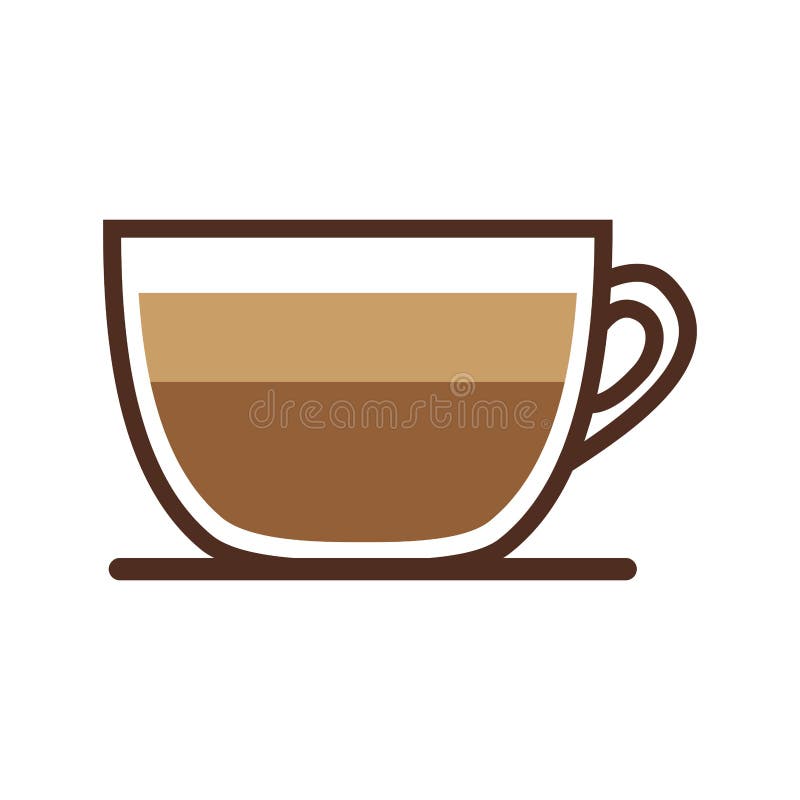 Breakfast Cup Handle with Coffee Stock Vector - Illustration of aroma ...
