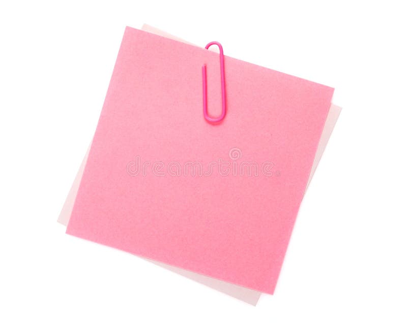 Colorful Post-it Notes with Clip Stock Image - Image of notes ...