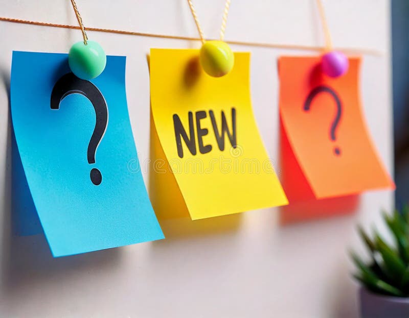 Colorful Post-it Notes Sticky Notes for Writing New Ideas and Concepts ...