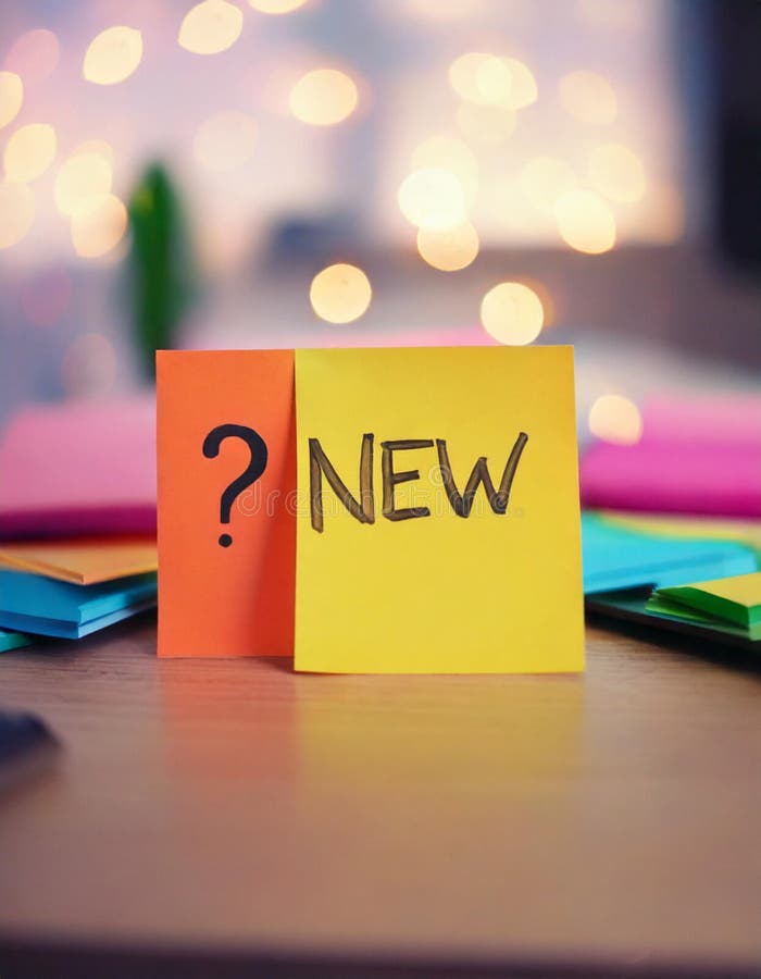 Colorful Post-it Notes Sticky Notes for Writing New Ideas and Concepts ...