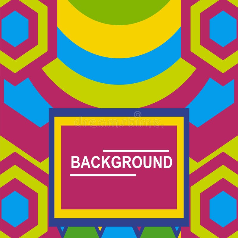 Colorful Poster Background Design Template Stock Vector - Illustration ...