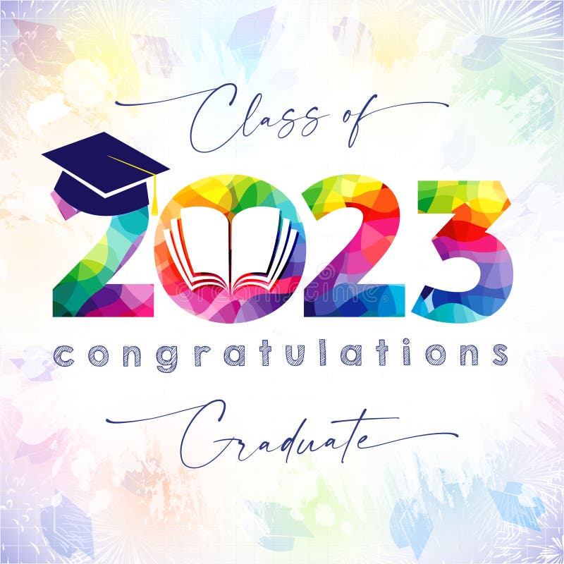 Class of 2023, Graduate Photo Frame A4 Stock Vector - Illustration of ...