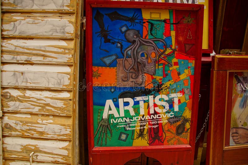 Colorful Posters Advertising Cultural Event Editorial Photography ...