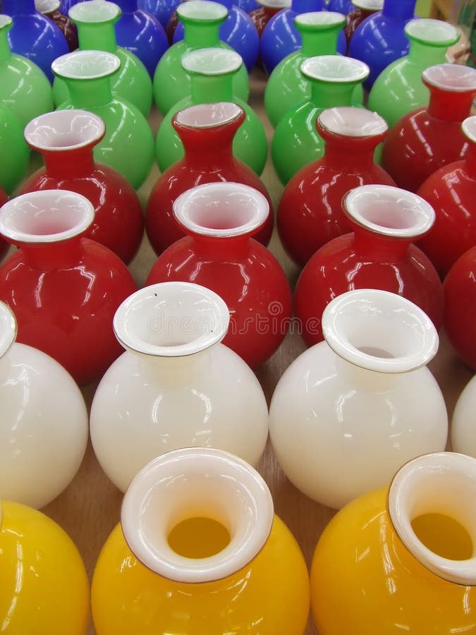 Colorful Pots stock photo. Image of close, diverse, choice - 1301434