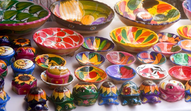 Colorful pottery stock photo. Image of artisanal, colors - 33233210