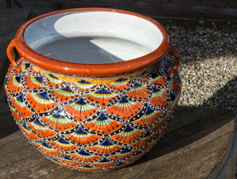 SOUTHWEST COLORFUL CERAMIC AND CLAY POTTERY Stock Image - Image of ...