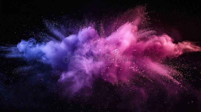 Colorful Powder Burst Creating a Vibrant Explosion of Hues and Tints ...