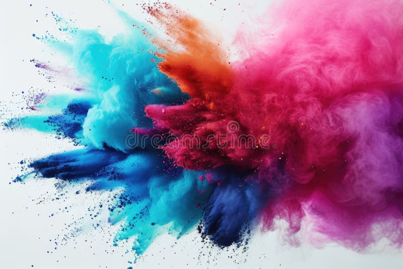 Colorful Powder Cloud stock photo. Image of smoke, creative - 375224992
