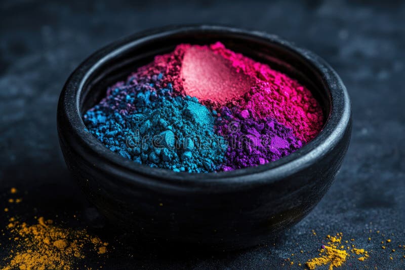 Colorful powder collection stock image. Image of science - 374831745