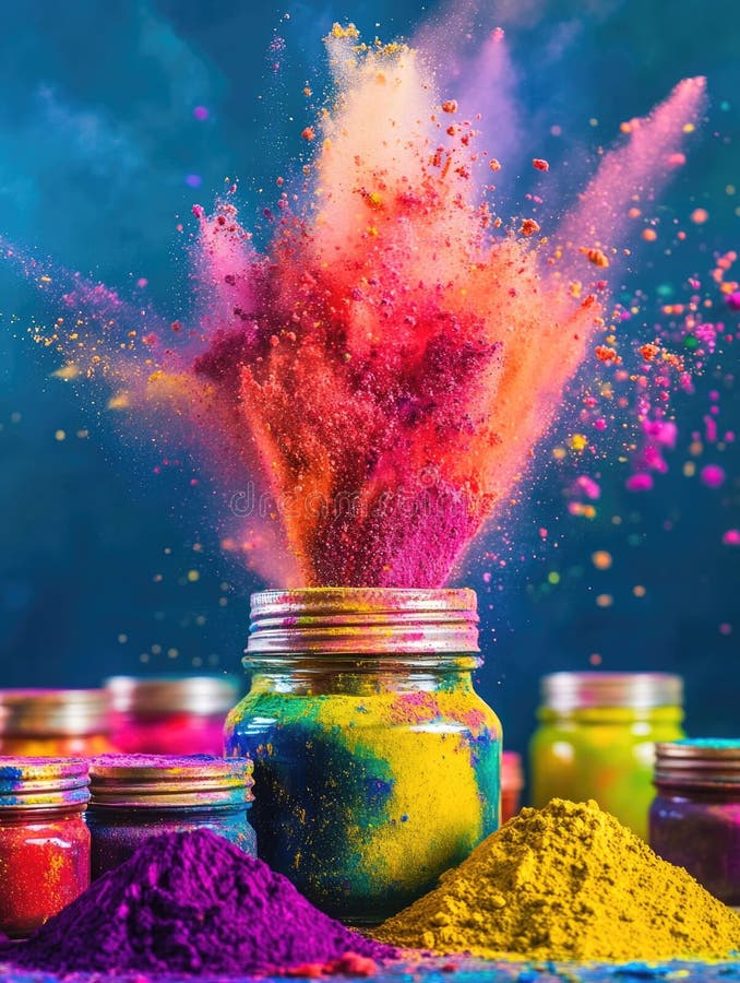 Colorful Powder Explosion stock image. Image of colorful - 362117901