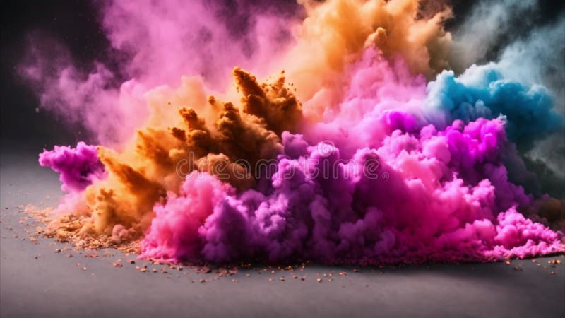Colorful Powder Explosion stock footage. Video of vibrant - 335791544