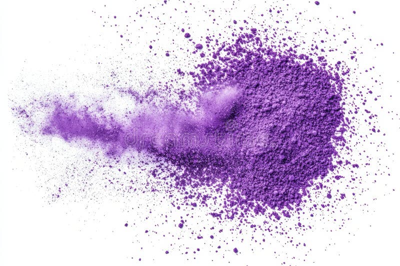 Colorful Powder Explosion Splash Isolated on White Background ...