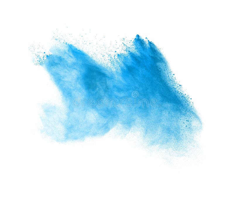 Colorful Powder Splash Isolated on White Background Stock Image - Image ...