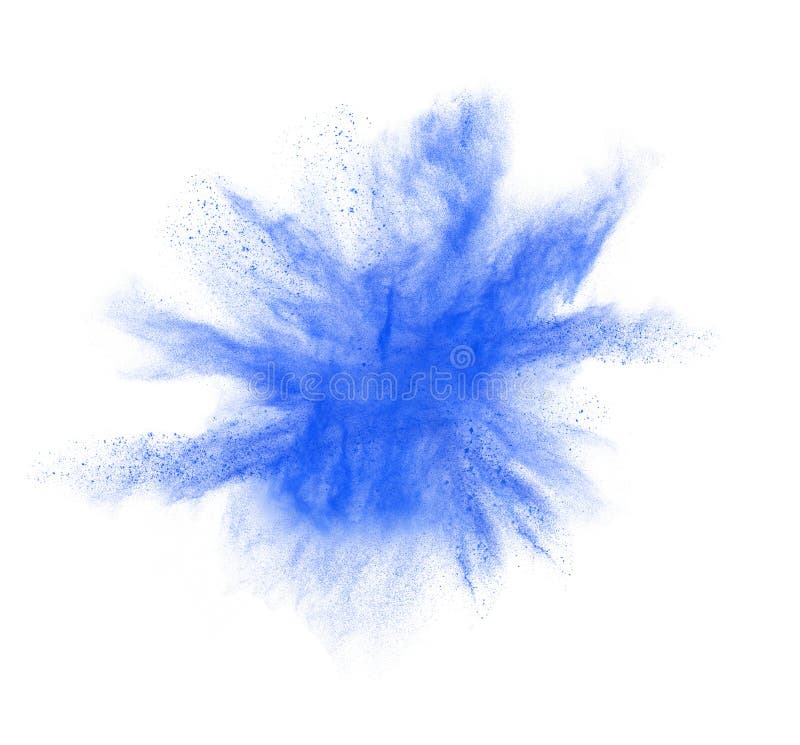 Colorful Powder Splash on White Background Stock Image - Image of ...