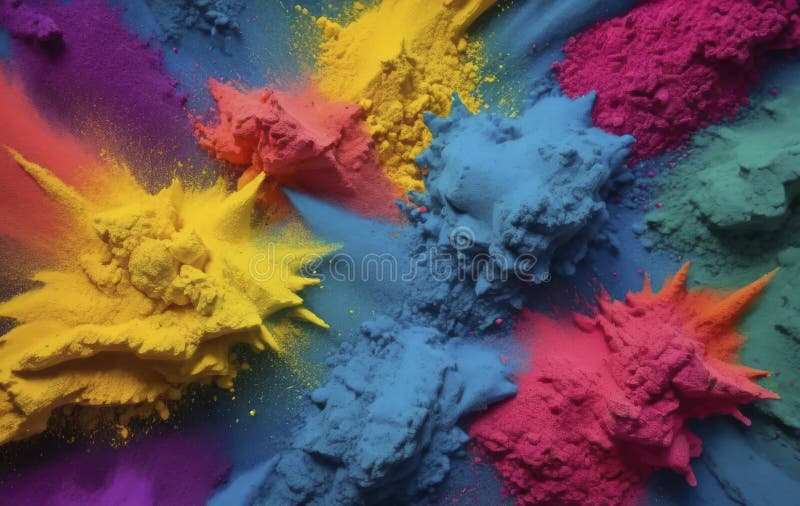 Colorful Powder Wallpaper, Background Stock Illustration - Illustration ...