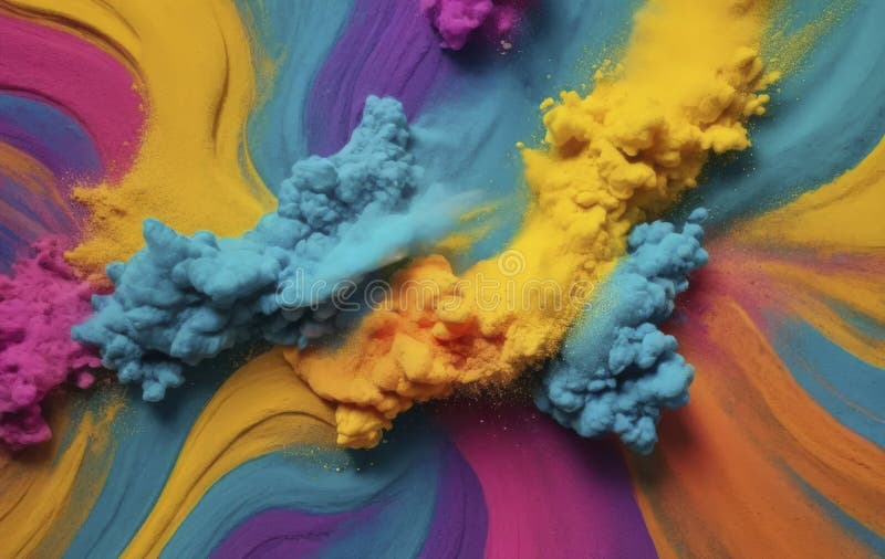 Colorful Powder Wallpaper, Background Stock Illustration - Illustration ...