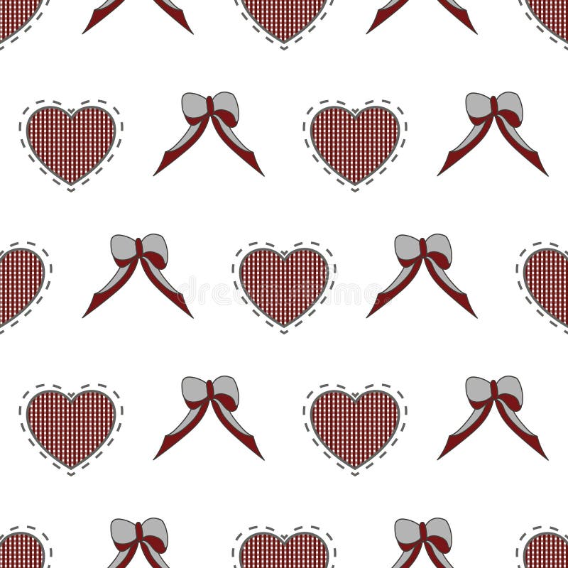 Colorful Preppy Coquette Seamless Pattern, Background, Perfect for ...
