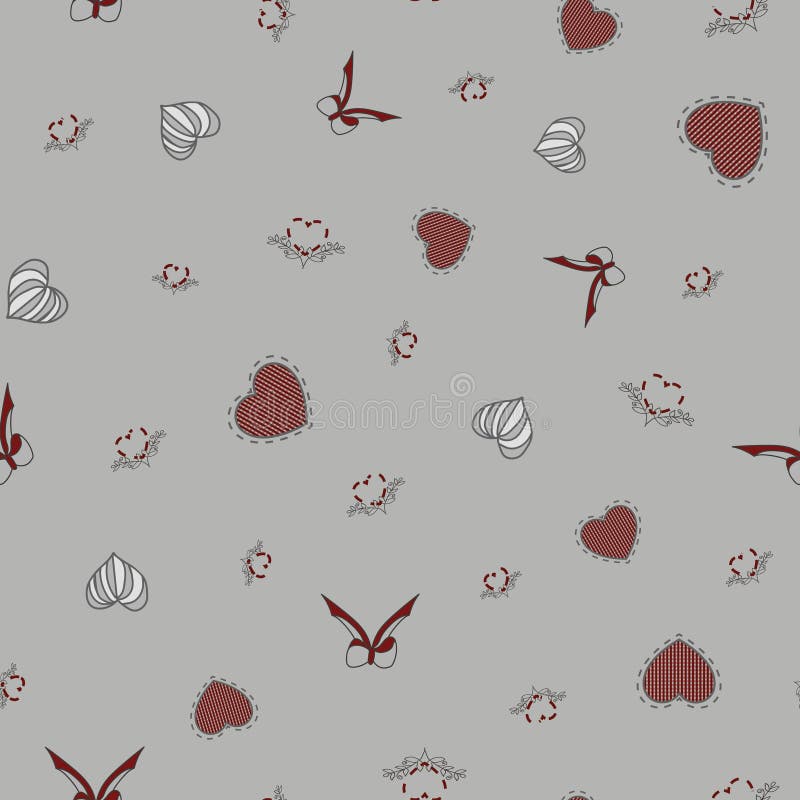 Colorful Preppy Coquette Seamless Pattern, Background, Perfect for ...