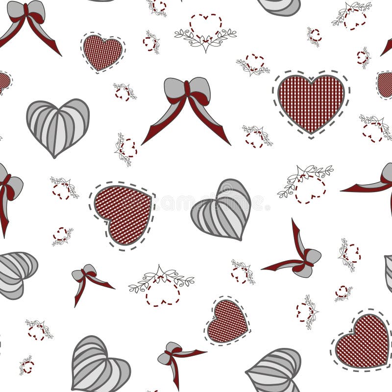 Colorful Preppy Coquette Seamless Pattern, Background, Perfect for ...