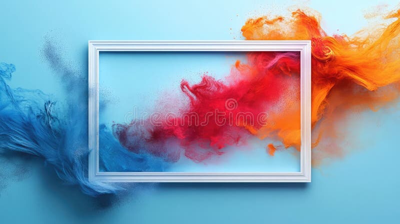 Colorful Presentation Background Featuring Square Frame Graphics Stock ...