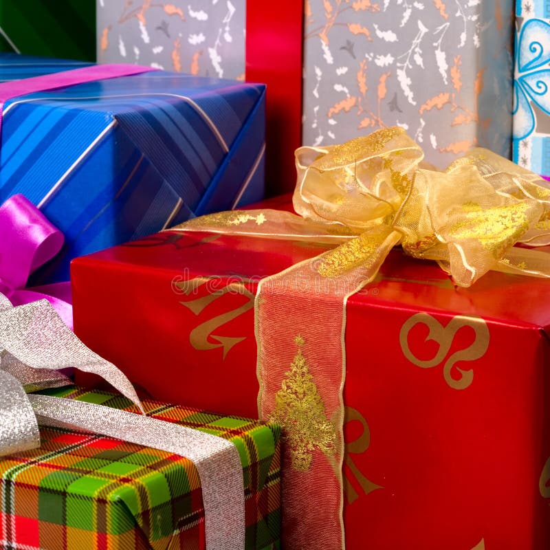 Colorful presents stock image. Image of presents, colors - 6595027