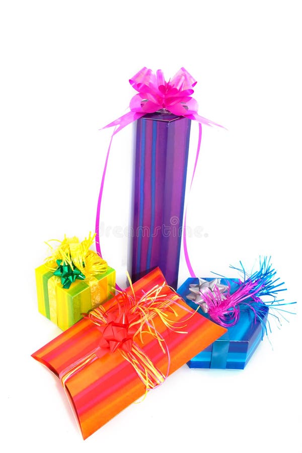 Colorful presents stock image. Image of colors, holidays - 8188407