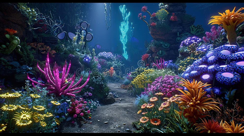 Colorful Prickly Forest stock illustration. Illustration of tree ...