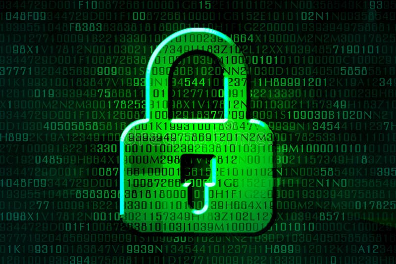 Professional Lock Screen for Laptop Screens Stock Illustration ...