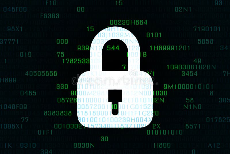 Professional Lock Screen for Laptop Screens Stock Illustration ...