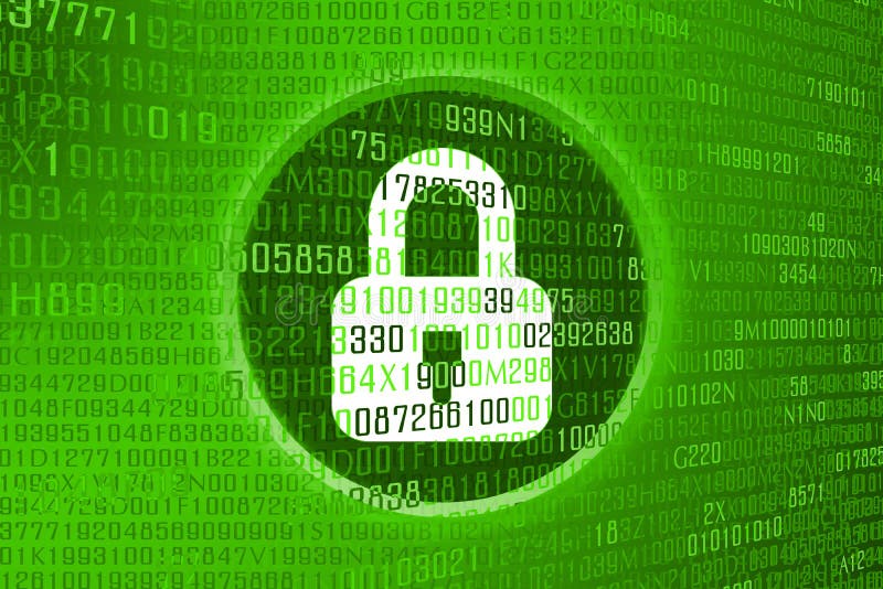 Professional Lock Screen for Laptop Screens Stock Illustration ...