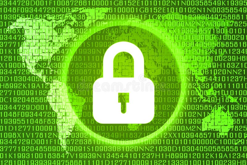 Professional Lock Screen for Laptop Screens Stock Illustration ...