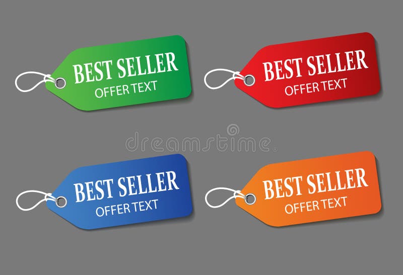 Colorful Promotional Labels Set Stock Vector - Illustration of ...