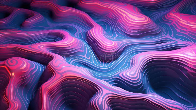 Colorful Psychedelic Camo Texture. Futuristic Camo Pattern in 3D ...