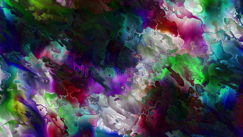 Colorful Psychedelic Liquid in a Random Waving Motion Stock Footage ...