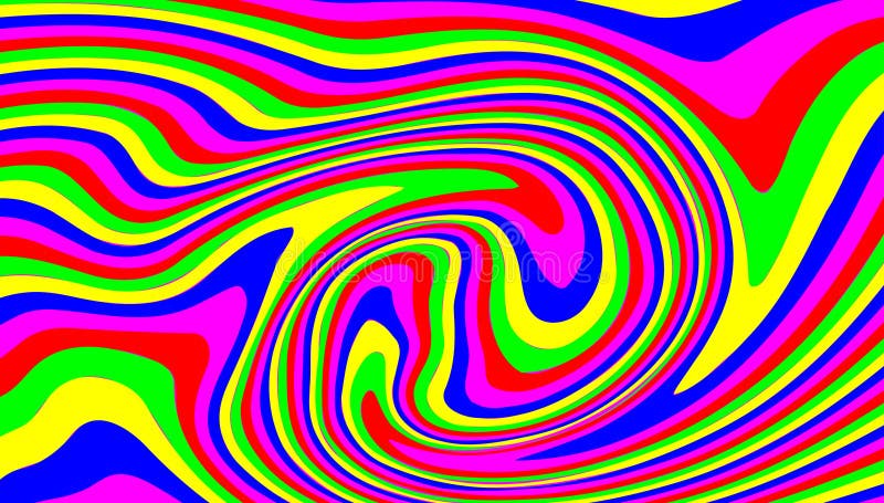 Colorful Psychedelic Seamless Marble Pattern with Hallucination Twists ...