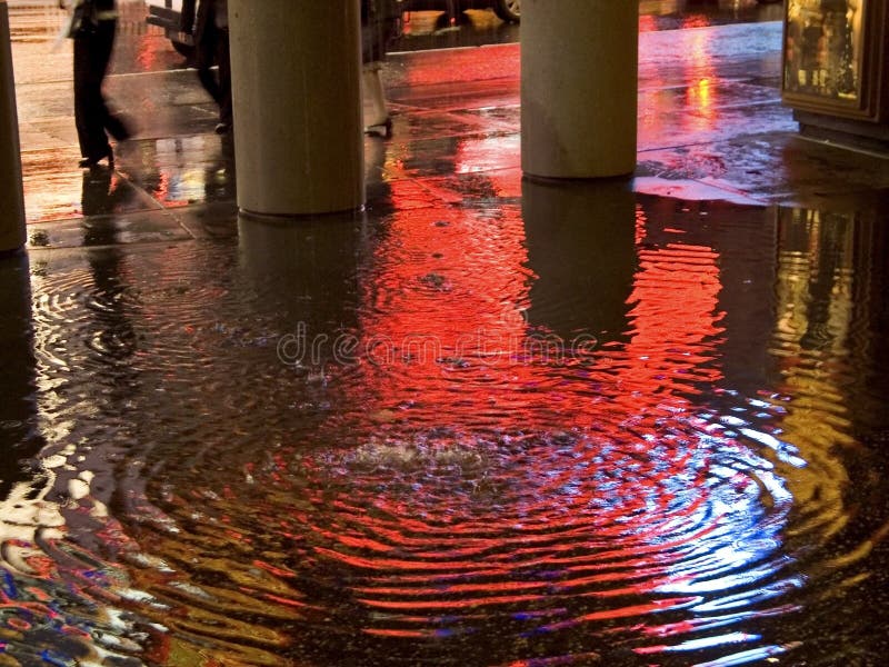 Colorful Puddle stock image. Image of walking, ripples - 834643