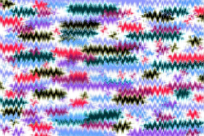 Colorful Pulsating Horizontal Lines on a Light Background. Abstract ...