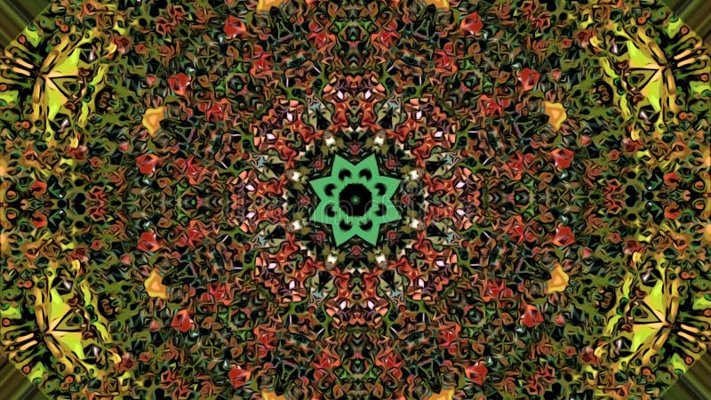 Colorful Pulsating Pattern with Noise. Design. Round Pattern with ...