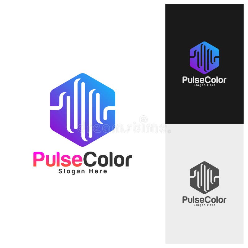 Colorful Pulse Logo Template Design Vector, Creative Design, Icon ...