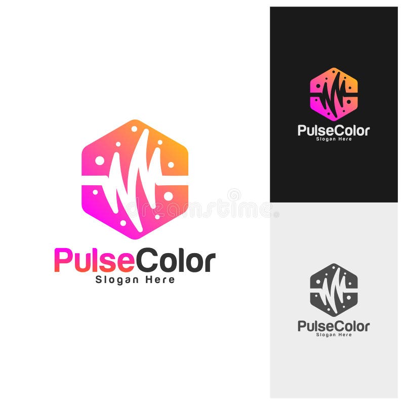 Colorful Pulse Logo Template Design Vector, Creative Design, Icon ...