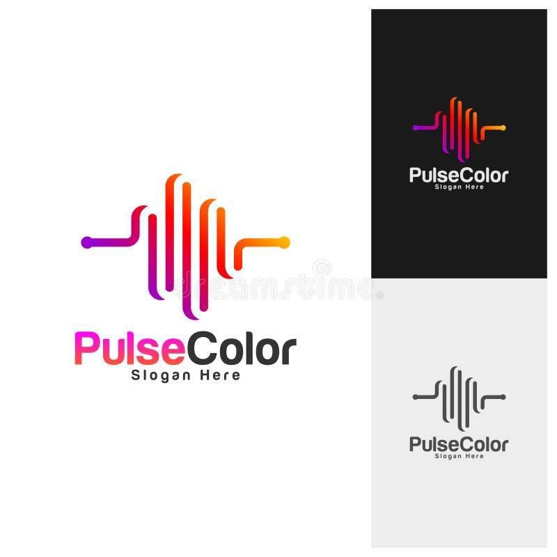 Colorful Pulse Logo Template Design Vector, Creative Design, Icon ...