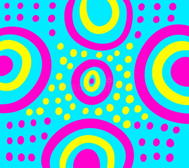 A Colorful Punchy Vibrant Card Stock Illustration - Illustration of ...