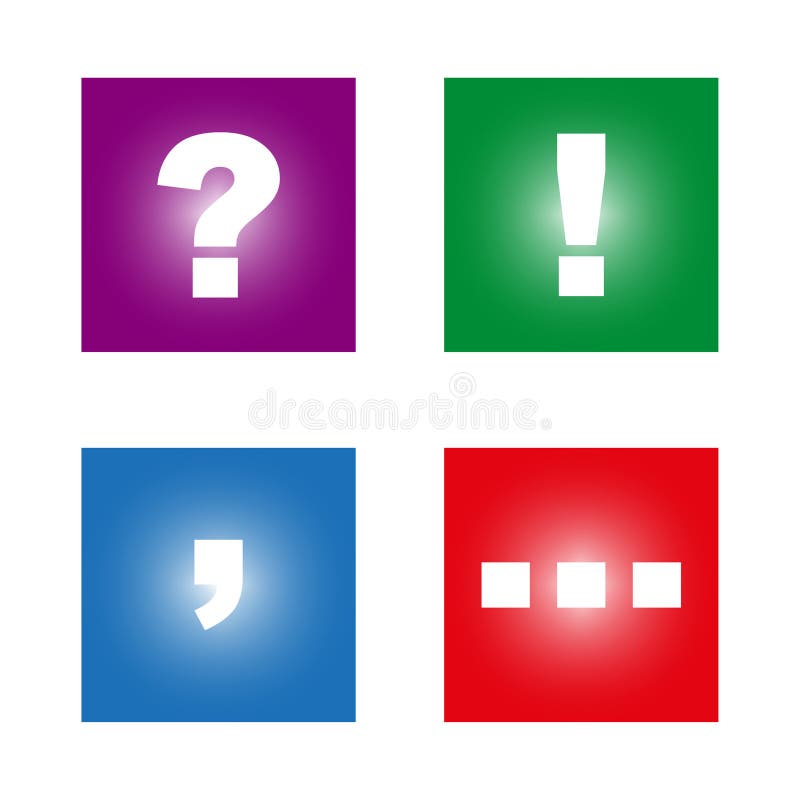 Colorful Punctuation Mark Backgrounds. Question, Exclamation Mark ...