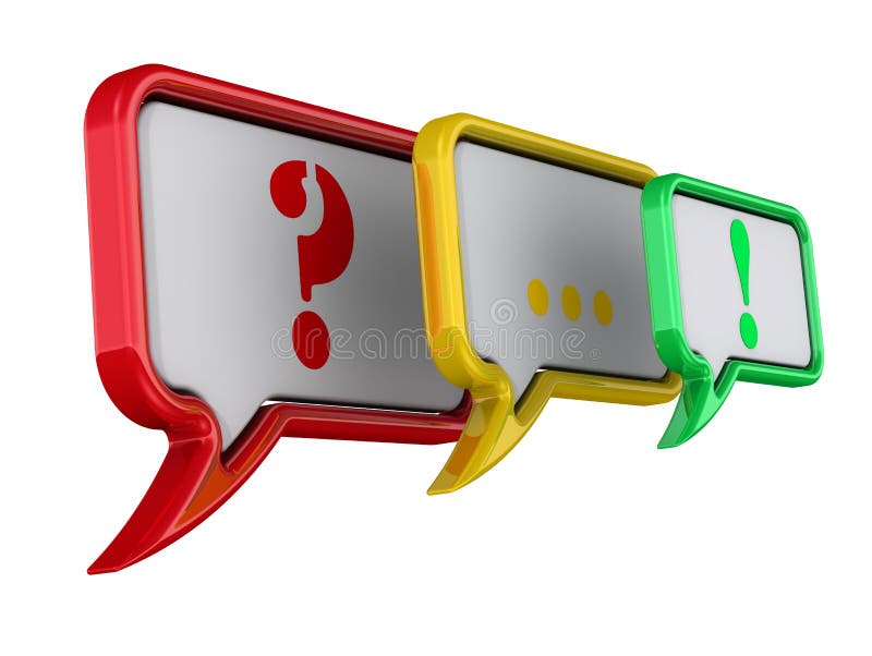 Colorful Punctuation Marks on Speech Bubbles Stock Illustration ... Colorful Punctuation Marks on Speech Bubbles Stock Illustration ...