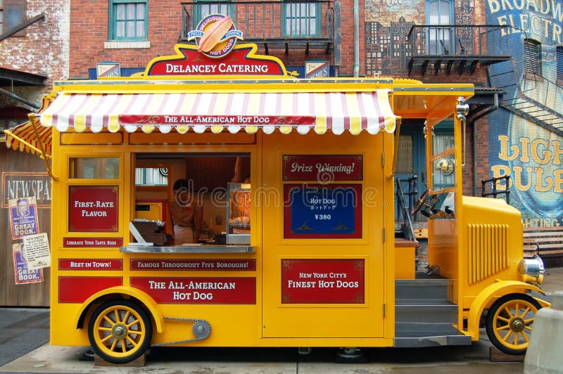 Colorful Push Cart editorial stock photo. Image of catering - 20797838