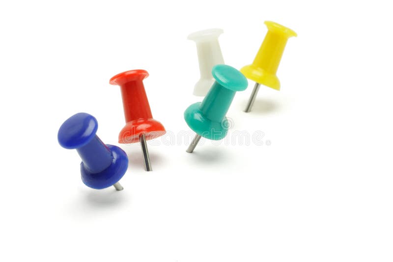 Multicolor push pins stock photo. Image of push, paper - 17721026